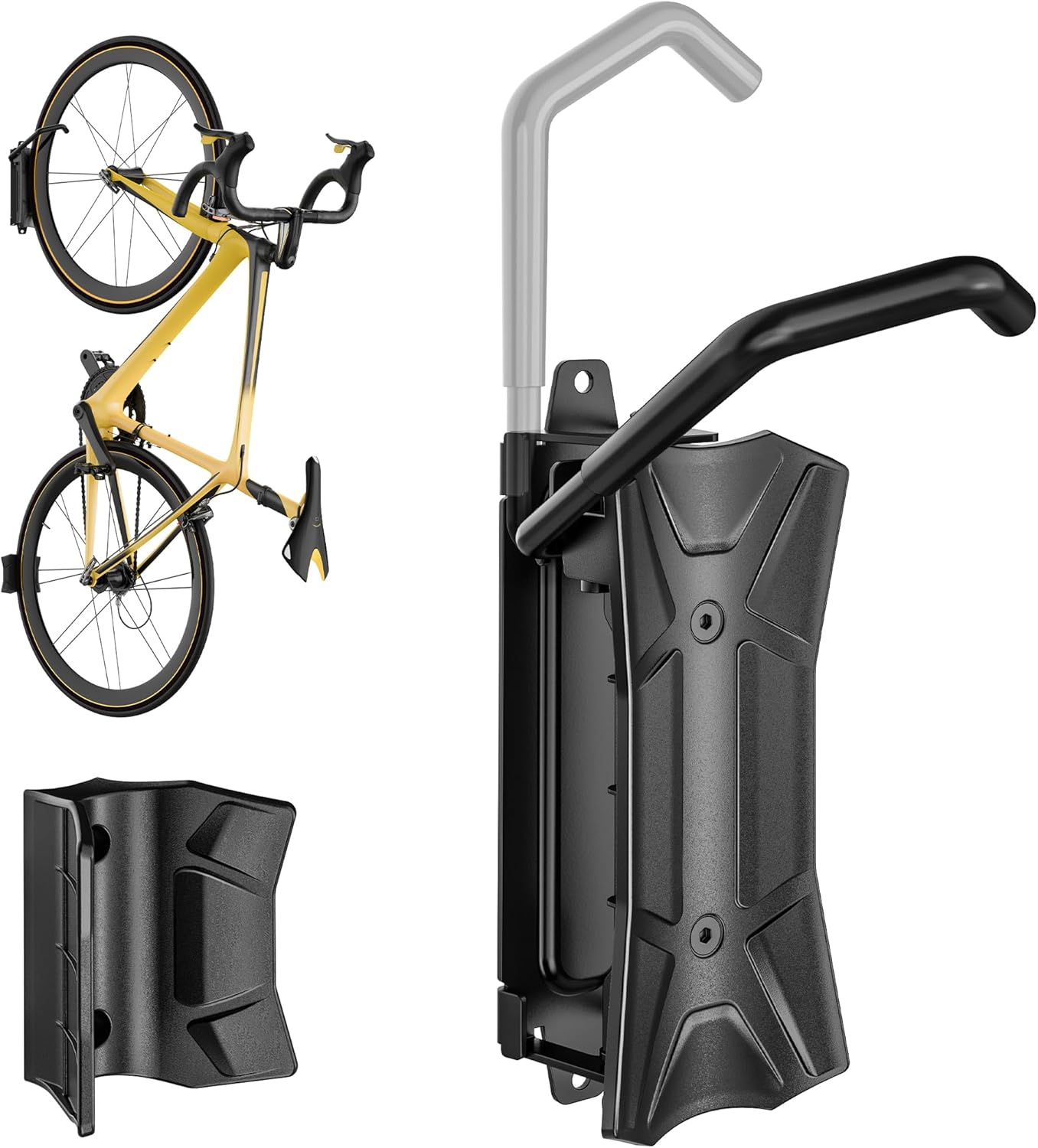 monTEK Swivel Bike Wall Mount | Heavy Duty Vertical Rack